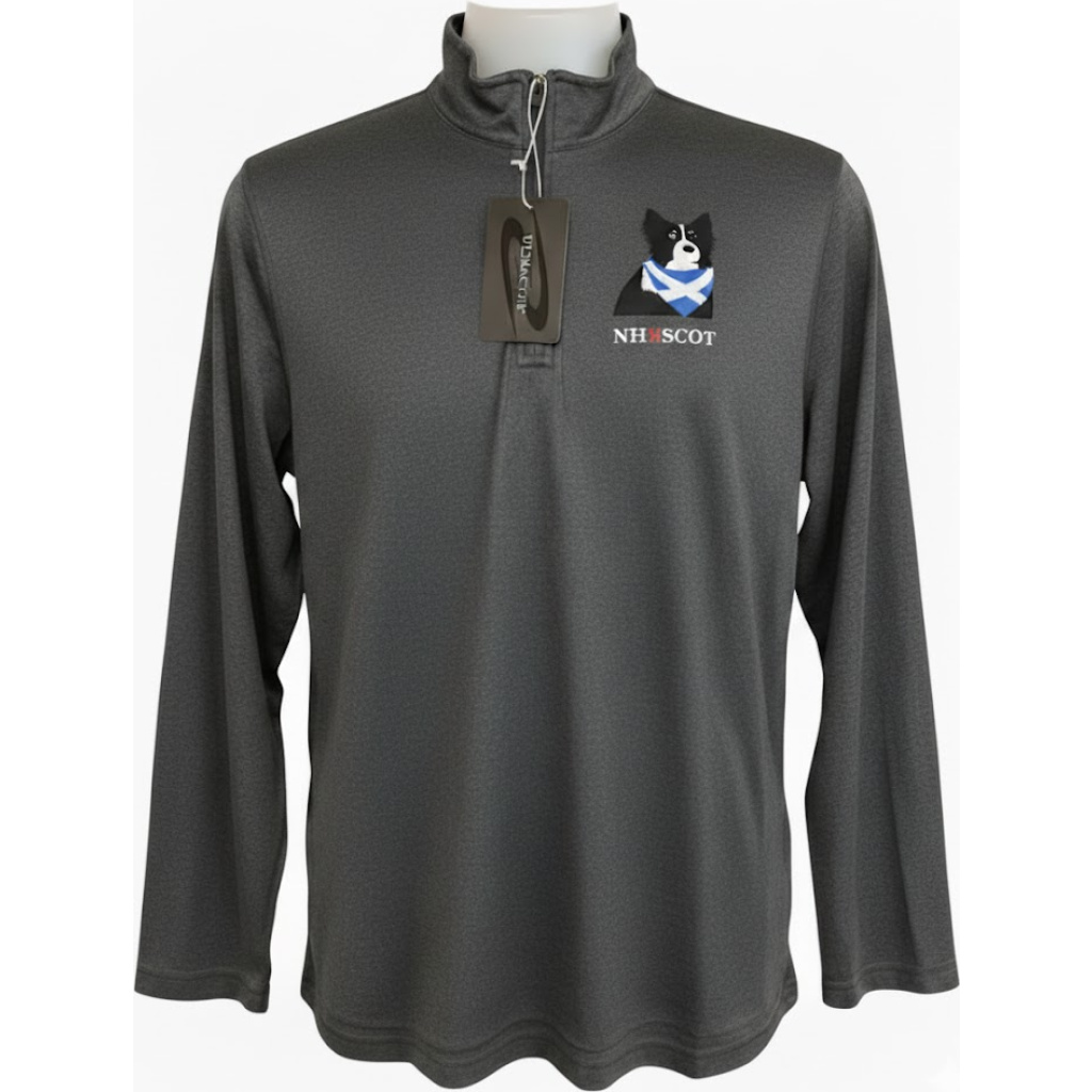 Men’s 1/4 Zip Sheep Dog Performance Shirt - NHSCOT Store