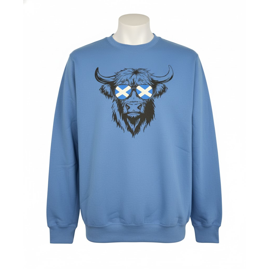 Highland Cow Crewneck Sweatshirt - NHSCOT Store